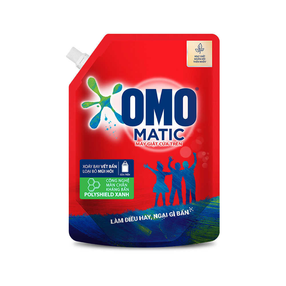UShop. Nước giặt OMO Matic Cửa Trên Túi 2.2KG - Tặng NRC Sunlight 370g